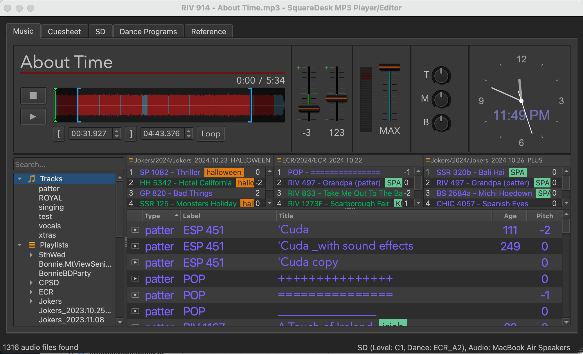 GitHub - mpogue2/SquareDesk: Fully-featured music player and sequence ...